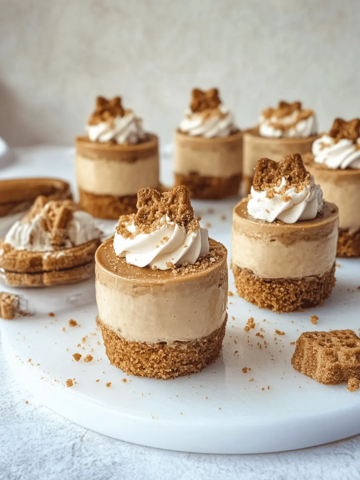 Irresistible Mini Biscoff Cheesecakes – Easy No-Bake Treat