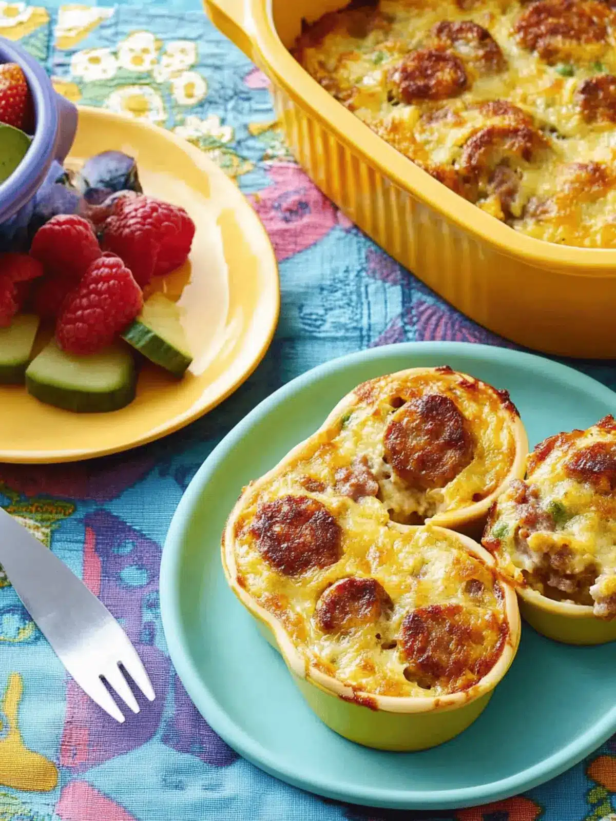 Easy Individual Sausage Casseroles: Delicious Breakfast on the Go!