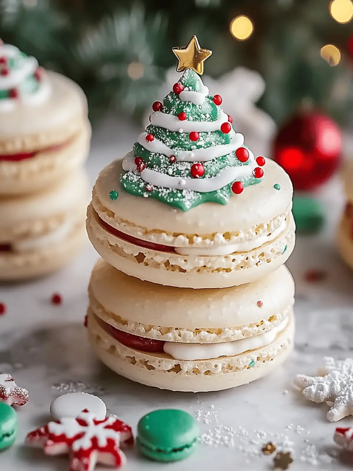 Ultimate Christmas Tree Cake Macarons: Irresistible Festive Treats