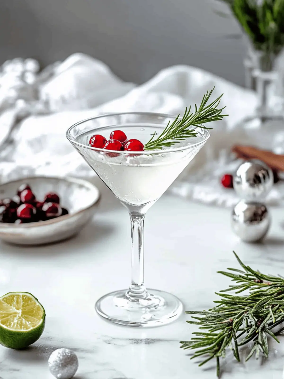 Delicious Winter White Cosmopolitan - Perfect Holiday Cocktail