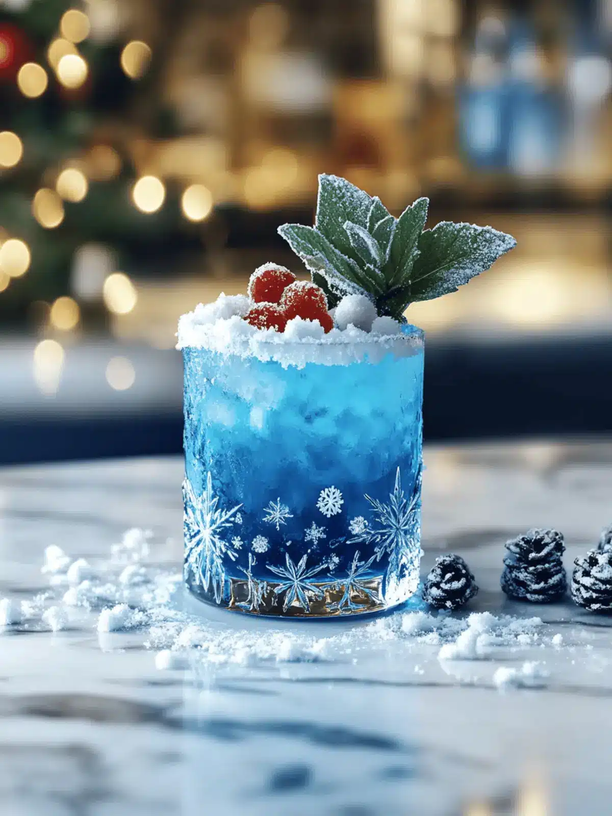 Ultimate Blue Winter Wonderland Cocktail - A Delicious Festive Drink