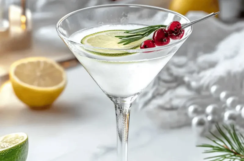 Delicious Winter White Cosmopolitan - Perfect Holiday Cocktail