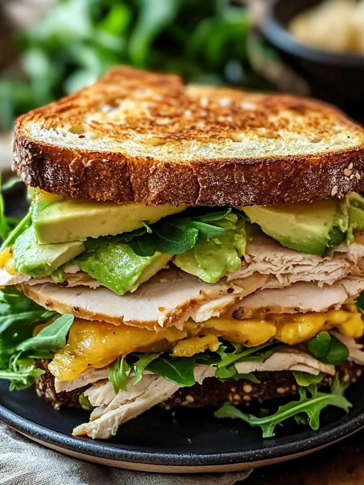 Irresistible Honey Mustard Turkey Avocado Sandwich Recipe