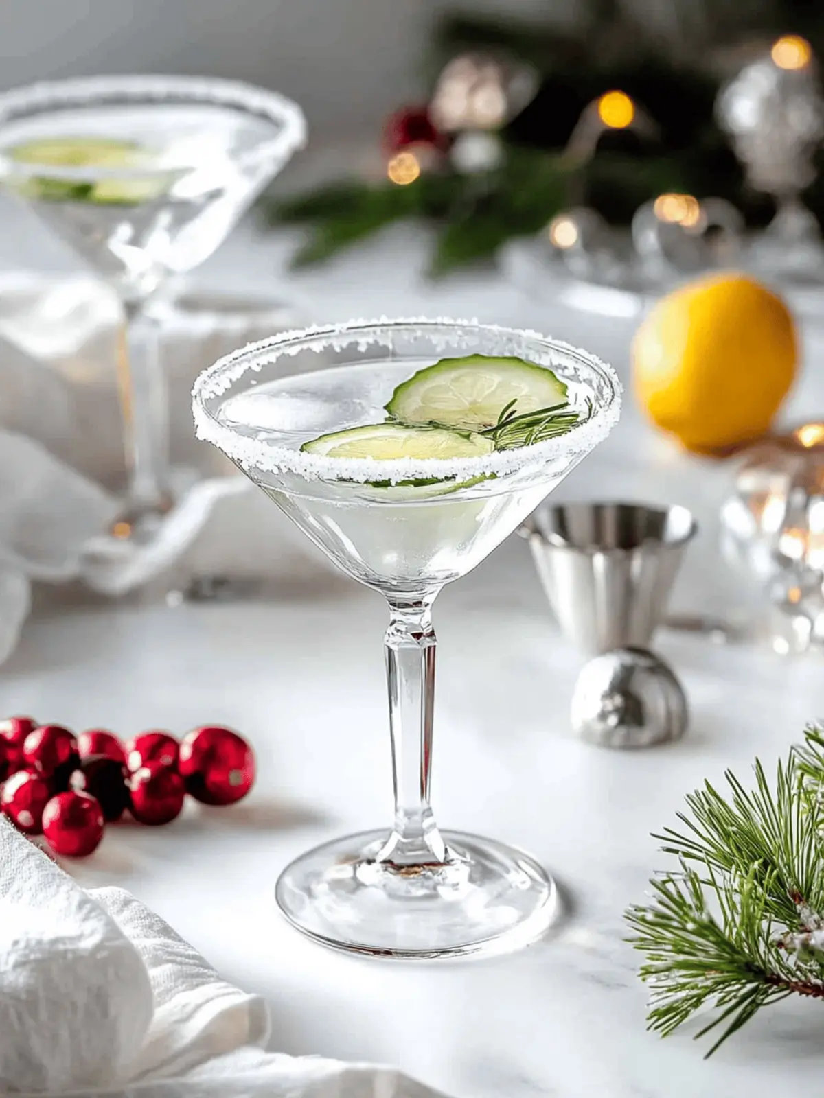 Delicious Winter White Cosmopolitan - Perfect Holiday Cocktail