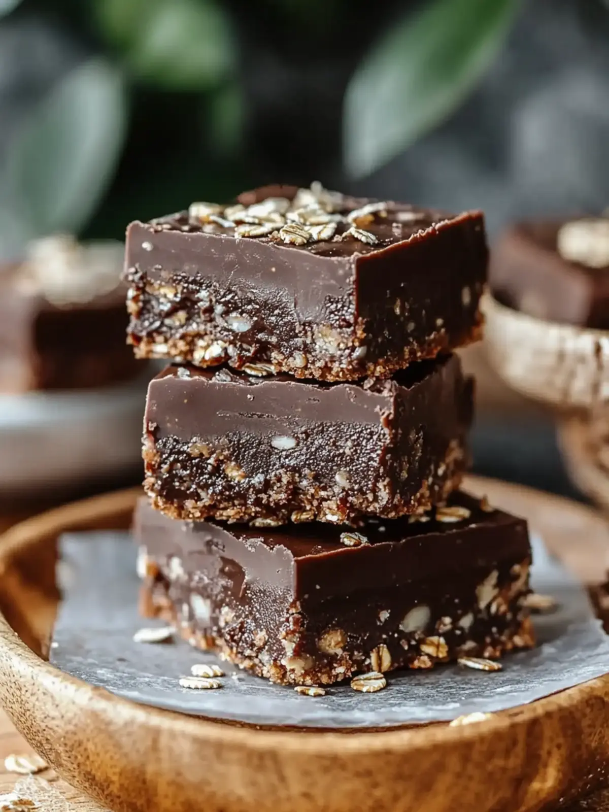 Irresistible No-Bake Chocolate Oat Fudge Bars You'll Love
