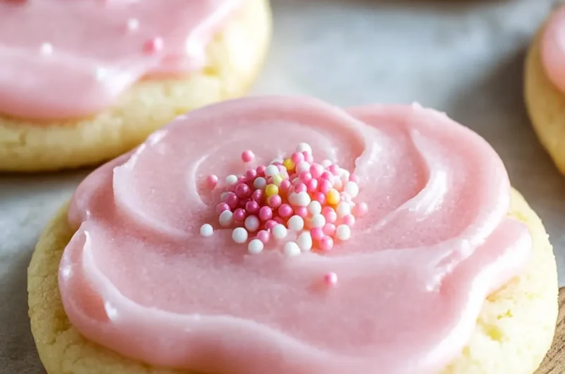 Irresistible Pink Sugar Cookies: Soft and Chewy Delight