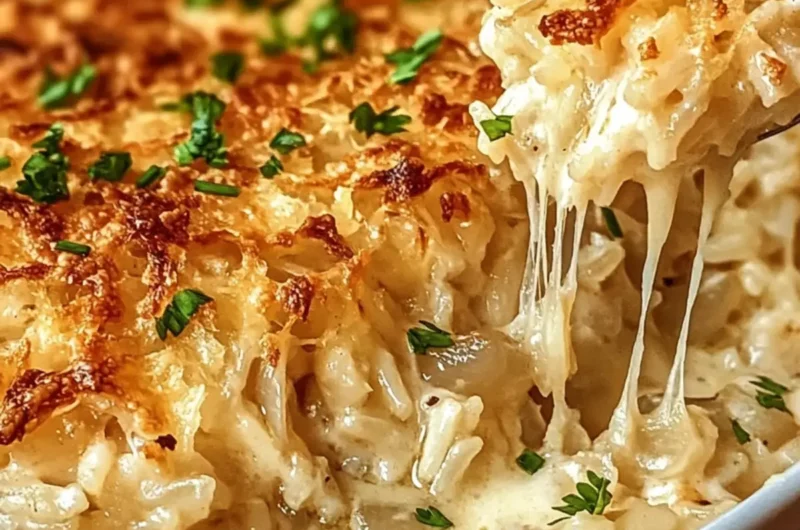 Ultimate Cozy French Onion Chicken Rice Bake - Delicious Comfort
