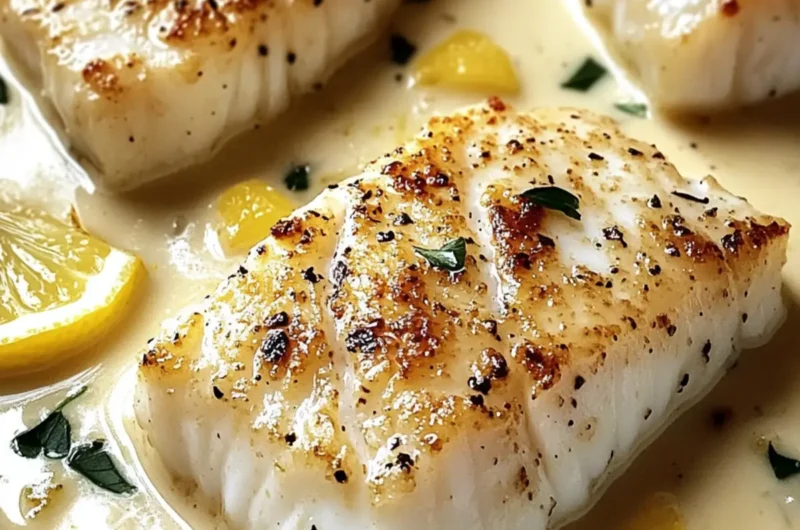 Delicious Baked Cod in Coconut Lemon Cream Sauce Recipe
